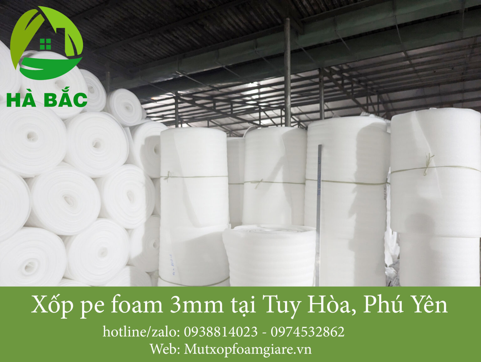 Nhà máy sản xuất xốp pe foam 3mm tại Tuy Hòa, Phú Yên - MÚT XỐP FOAM GIÁ RẺ