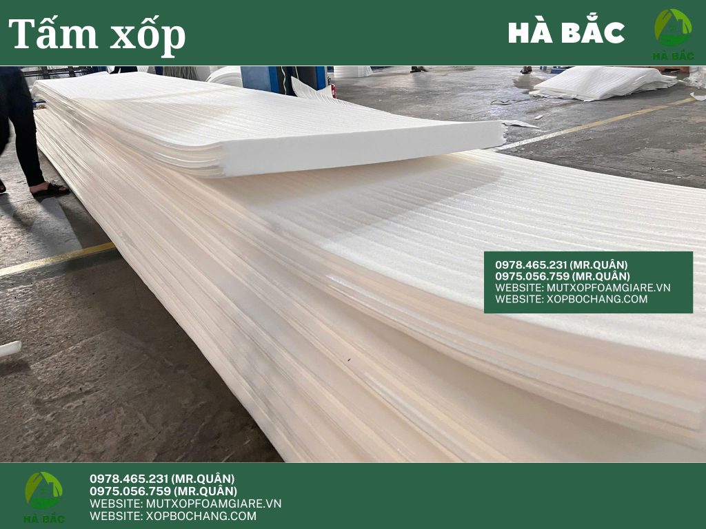 Xốp tấm dày 5cm x 1m x 2m tại Sài Gòn - MÚT XỐP FOAM GIÁ RẺ